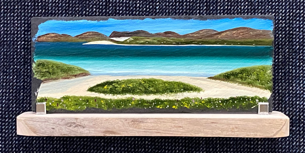 Oil painting on slate ~ Horgabost – Deb Wilkinson ~ Artist
